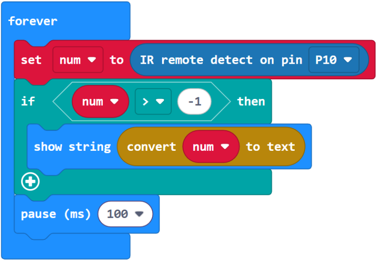 Control your cyber:bot with an Infrared TV Remote → Test the IR ...