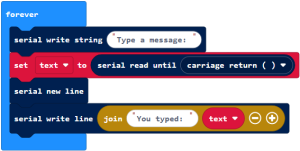Get Started with micro:bit and MakeCode → Use the Serial Monitor - Parallax Learn