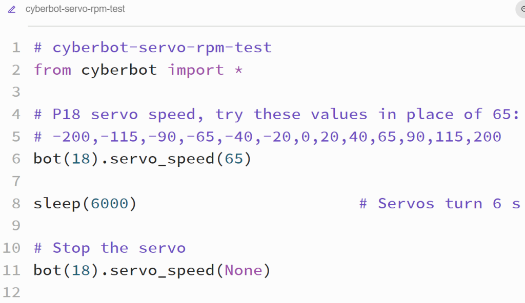 Navigation with the cyber:bot → cyber:bot Wheel Speed Control - Parallax Learn